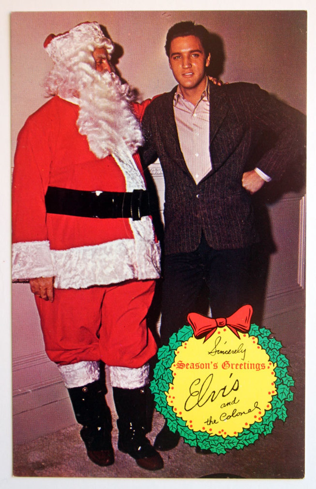 Vintage 1960s Elvis Presley and the Colonel (his Manager) Season's ...
