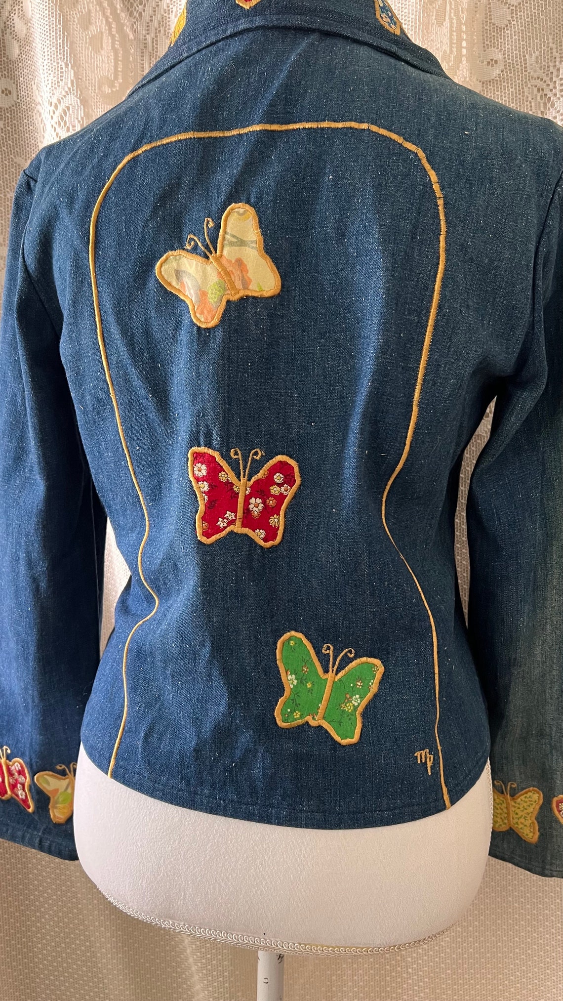 Vintage 1970s Quilted Patchwork Jacket / 70s Patchwork Jacket / 60s Patchwork Denim Jacket ...