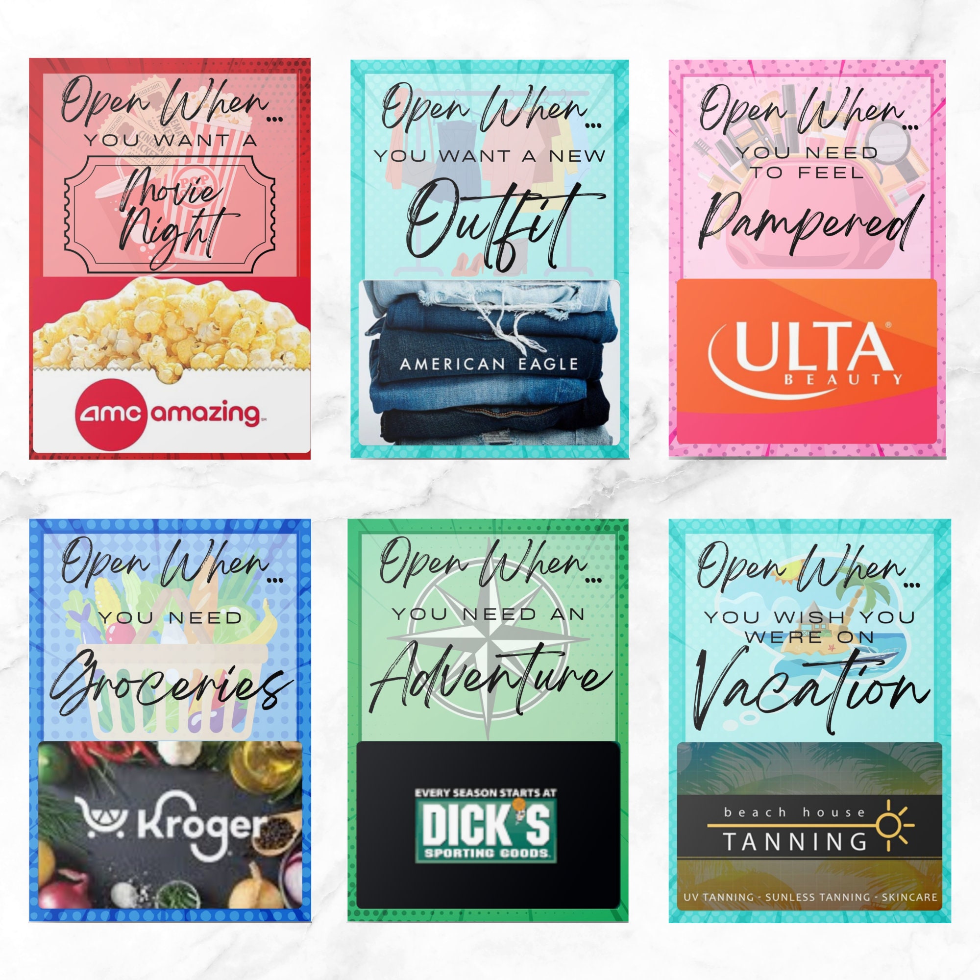 Open When Labels for New College Students, Open When College Printable ...