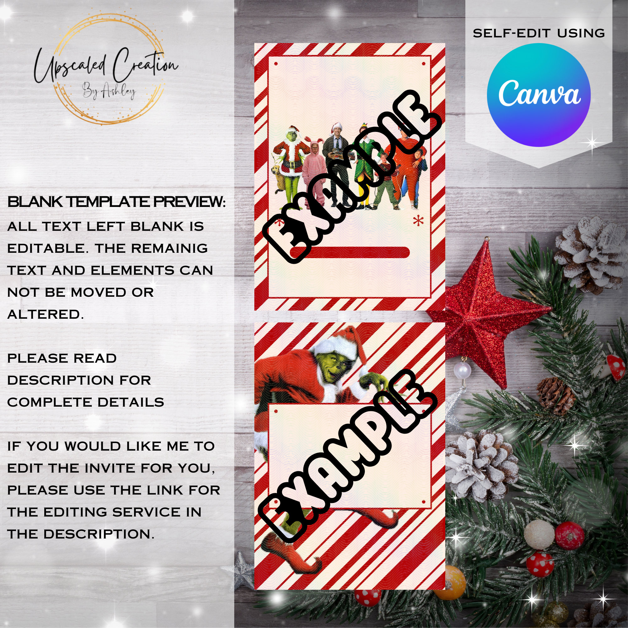 Christmas Costume Party Invitation: Cosplay Holiday Party Invite, Movie ...