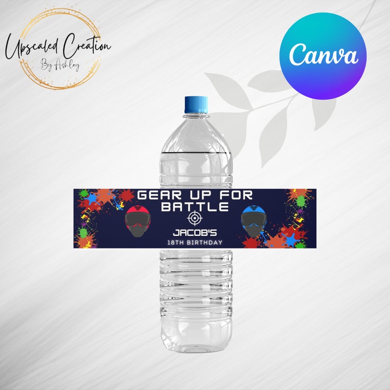 Paintball Party Bundle, Digital Download, Editable Template, Ticket ...