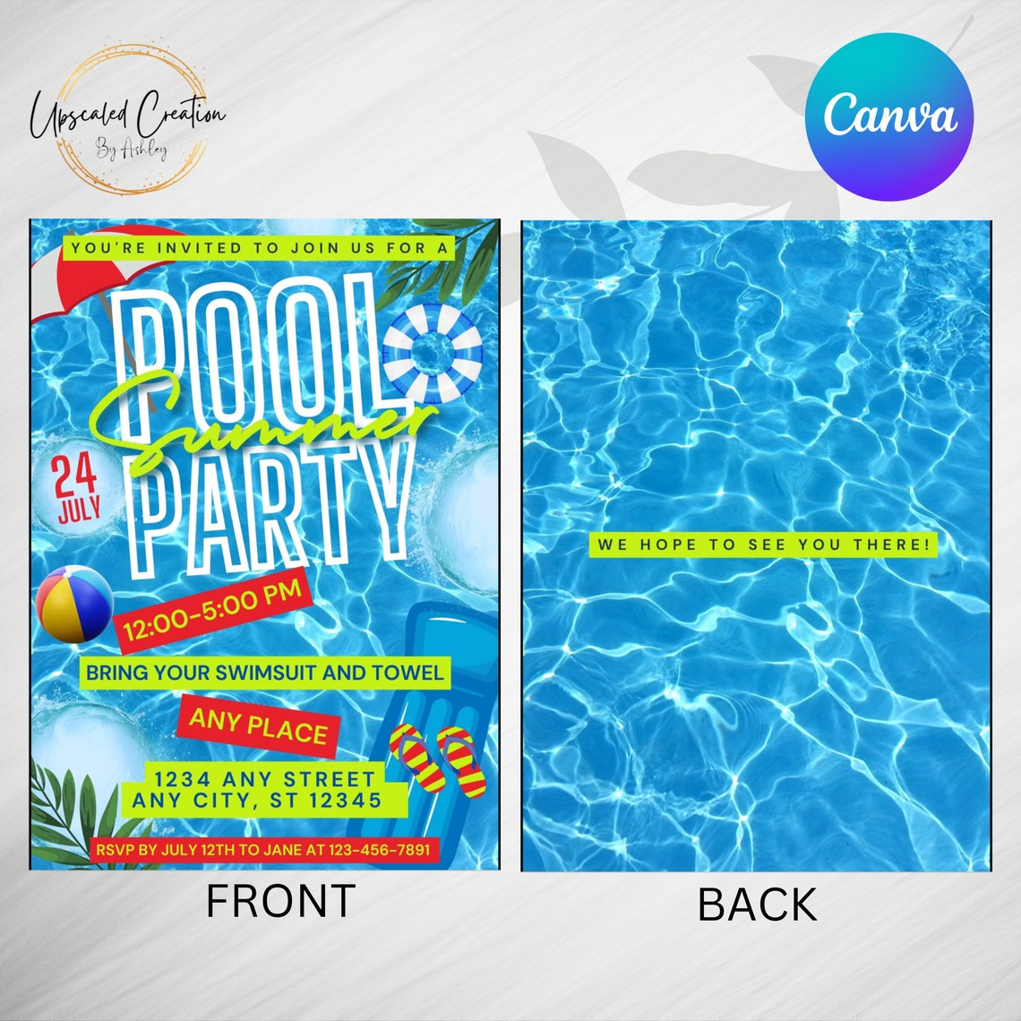 Summer Time Pool Party Invitation, Summer Summer Time, Pool Party ...