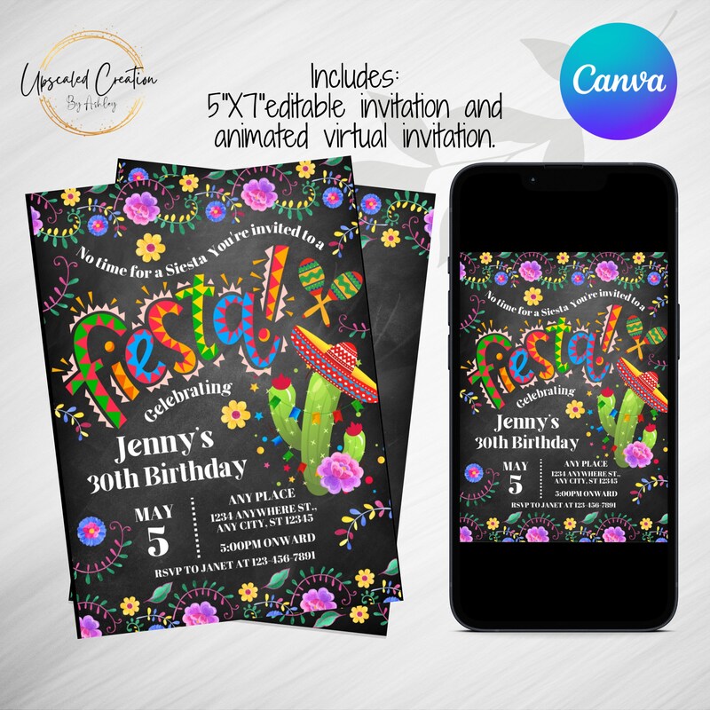 Fiesta Invite - Etsy