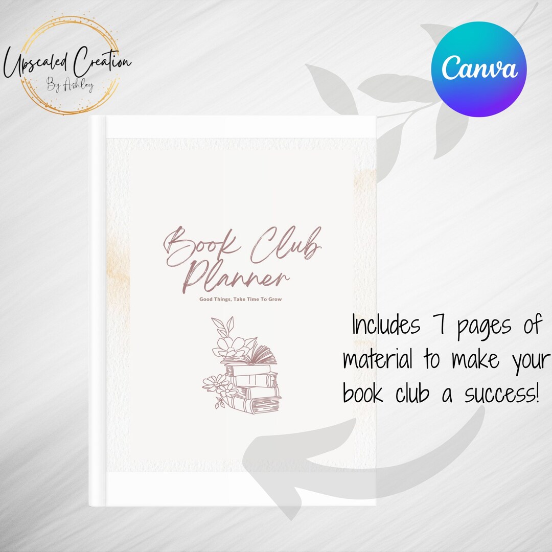 Book Club Planner Template: Editable Party Planning Bundle (digital ...