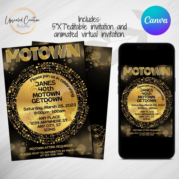 Motown Birthday Card - Etsy