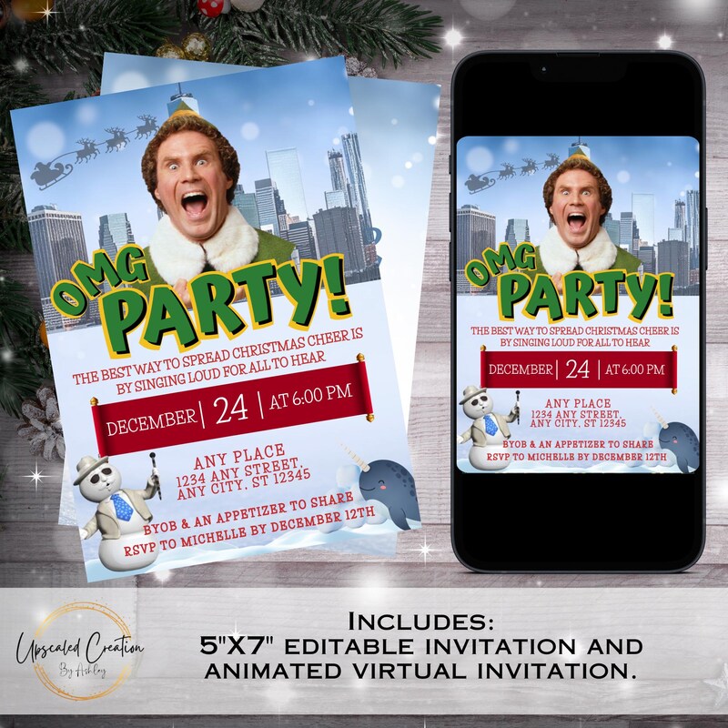 Elf Invitation - Etsy