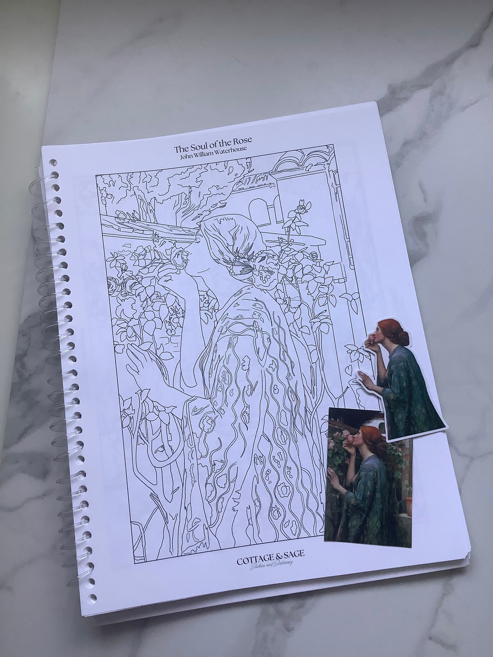 20 Pre-raphaelite Coloring Pages- Printable Adult Coloring Book - Etsy