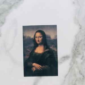Mona Lisa, Waterproof Vinyl Sticker, Renaissance Art by Leonardo De ...