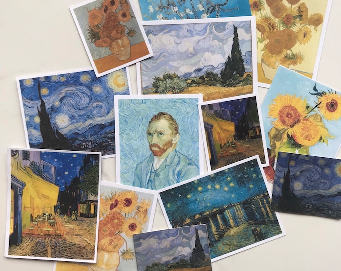 10 Van Gogh Sticker Pack, Famous Paintings - Etsy