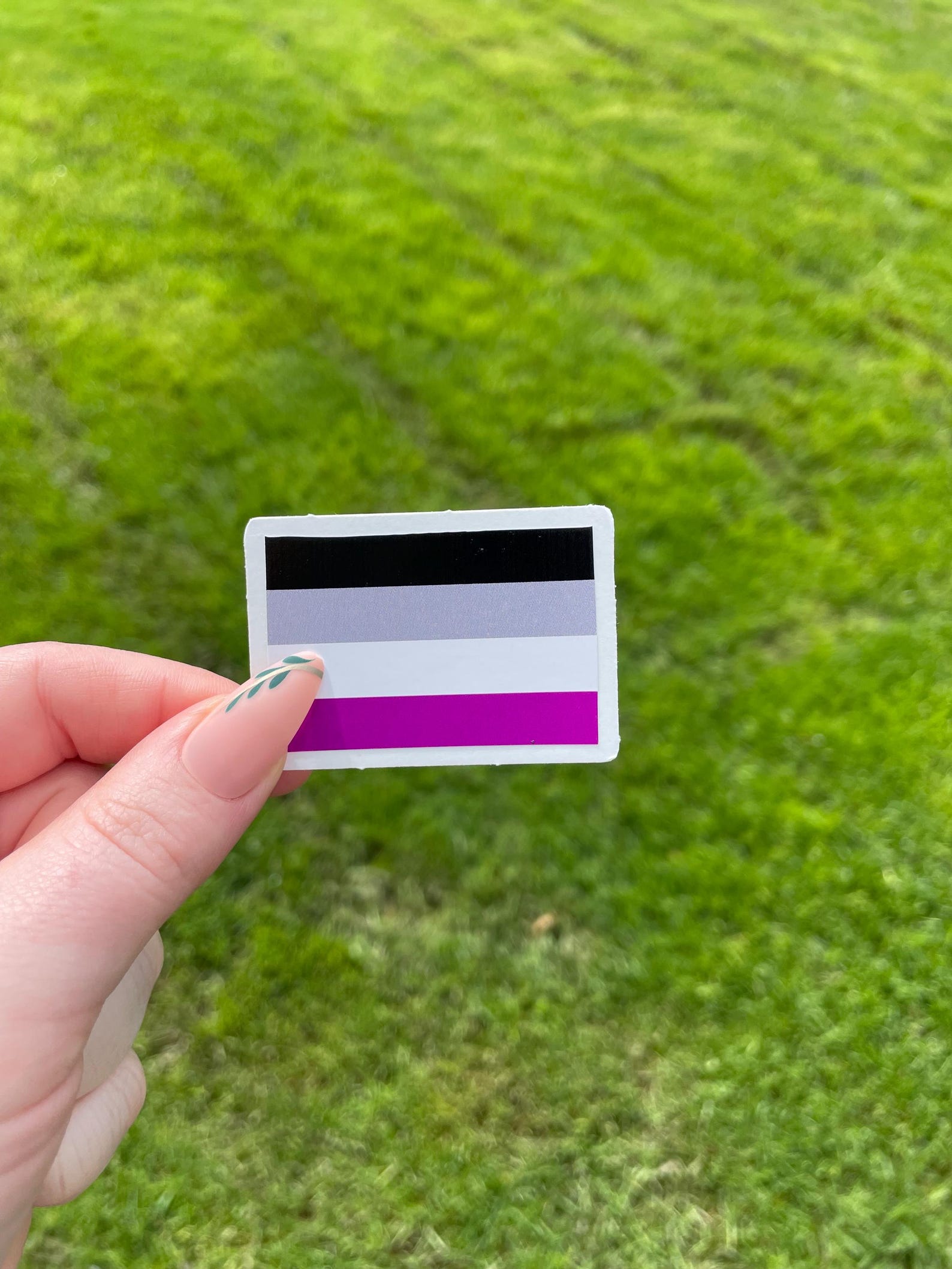 Asexual Flag, Waterproof Vinyl Sticker - Etsy
