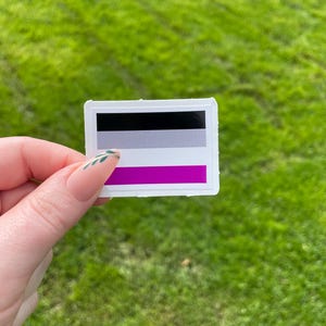Asexual Flag, Waterproof Vinyl Sticker - Etsy