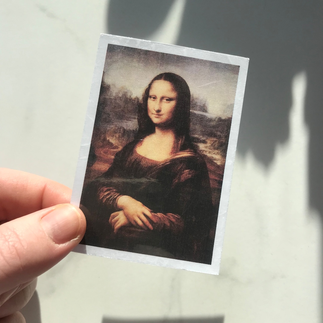 Mona Lisa Waterproof Vinyl Sticker Renaissance Art by - Etsy