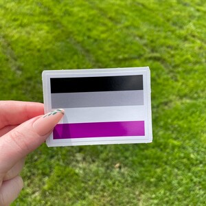 Asexual Flag, Waterproof Vinyl Sticker - Etsy