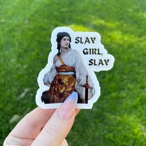 Slay Girl Slay, Judith and Holofernes, Waterproof Vinyl Sticker, Fine ...