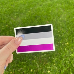 Asexual Flag, Waterproof Vinyl Sticker - Etsy