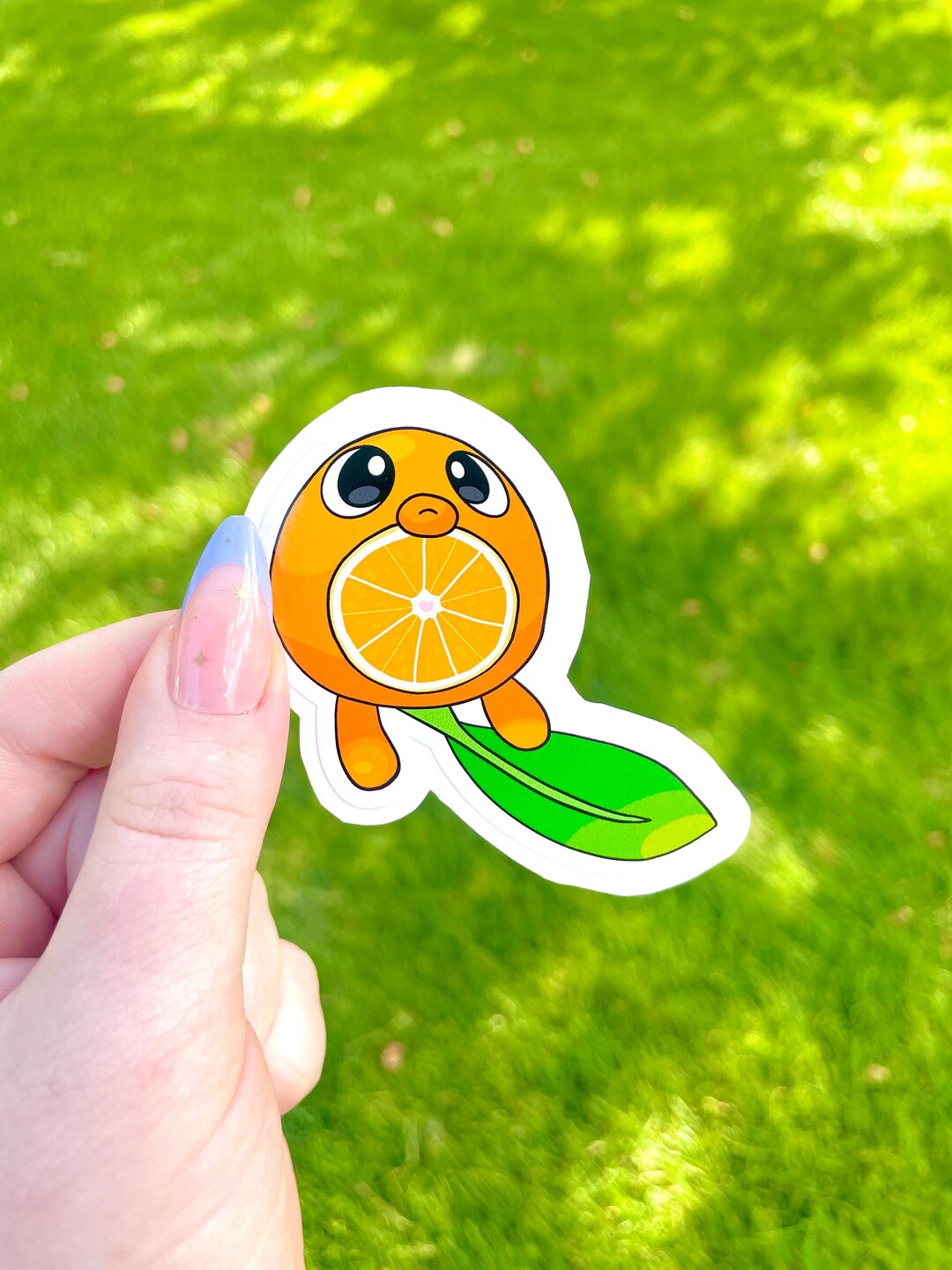 Orange Poliwag, Waterproof Vinyl Sticker - Etsy