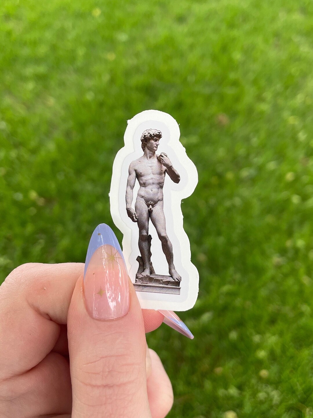 Statue of David, Waterproof Vinyl Sticker - Etsy