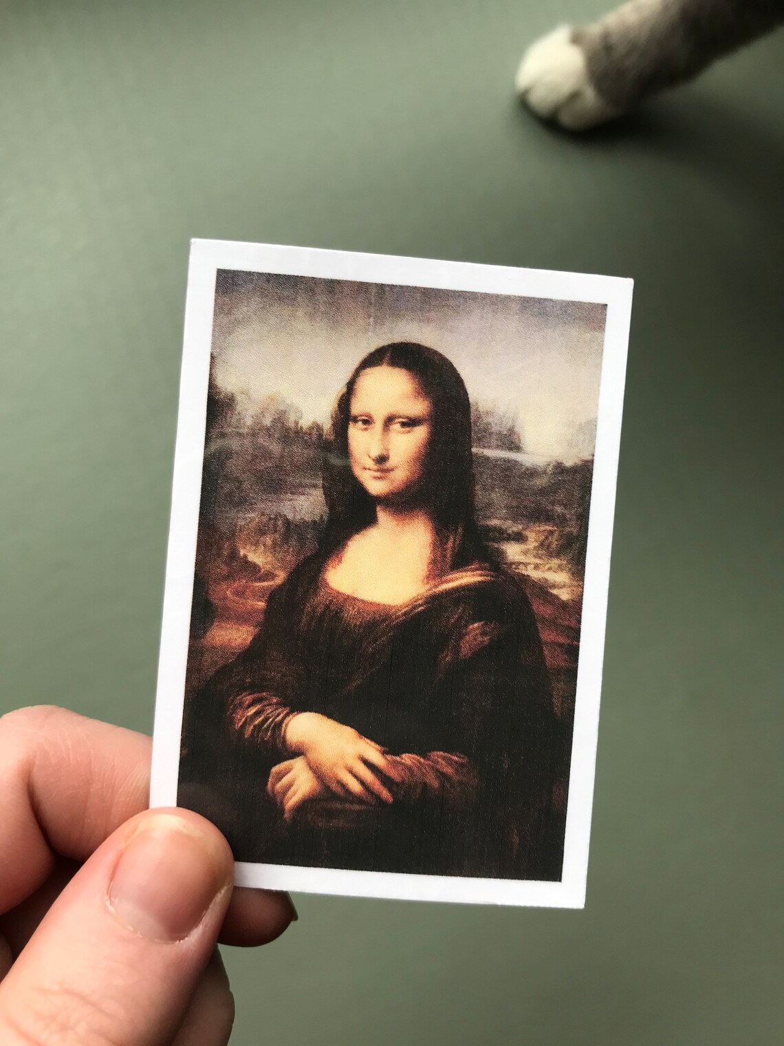 Mona Lisa Waterproof Vinyl Sticker Renaissance Art by - Etsy