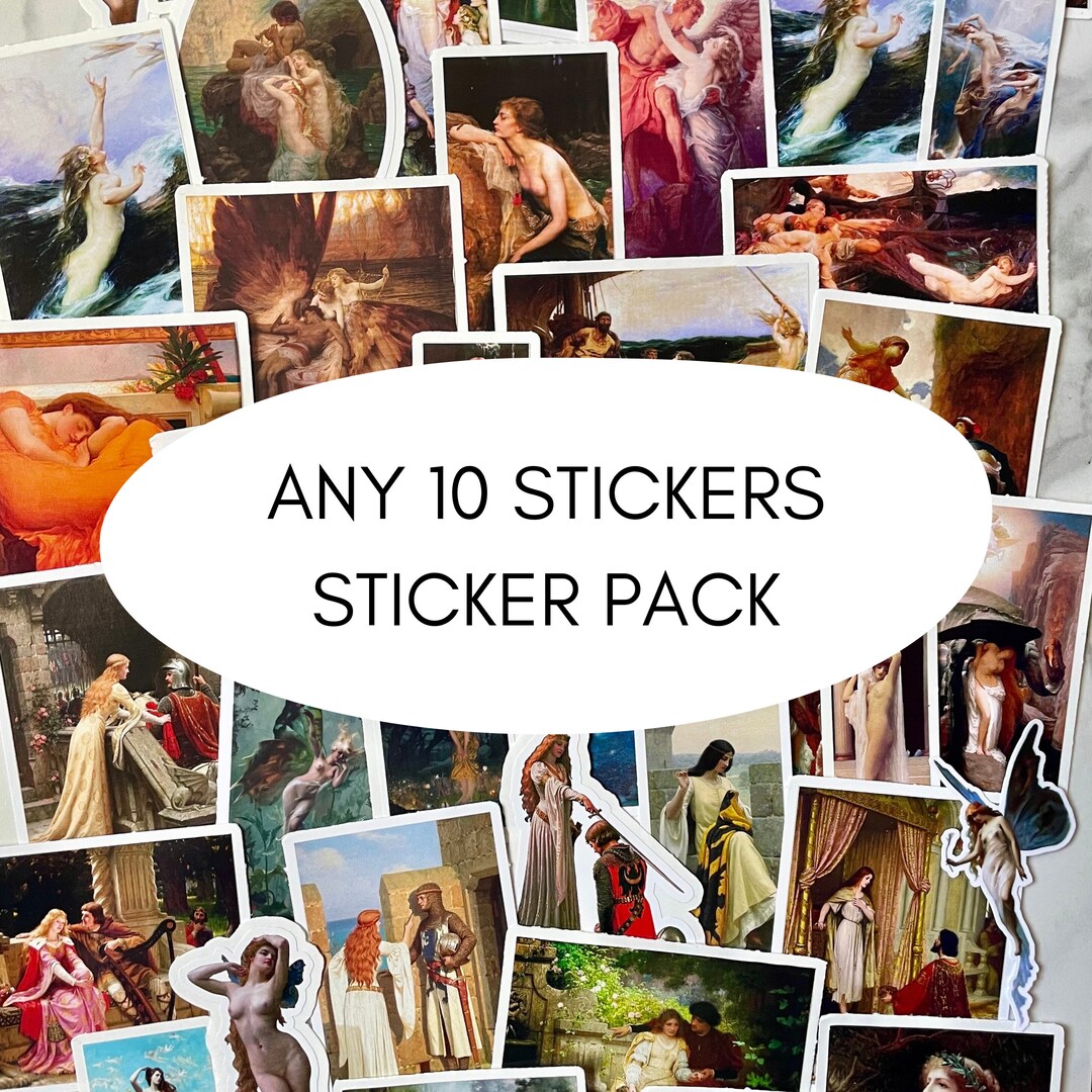 ANY 10 STICKERS, Build Your Own Sticker Pack, Waterproof Vinyl Stickers ...