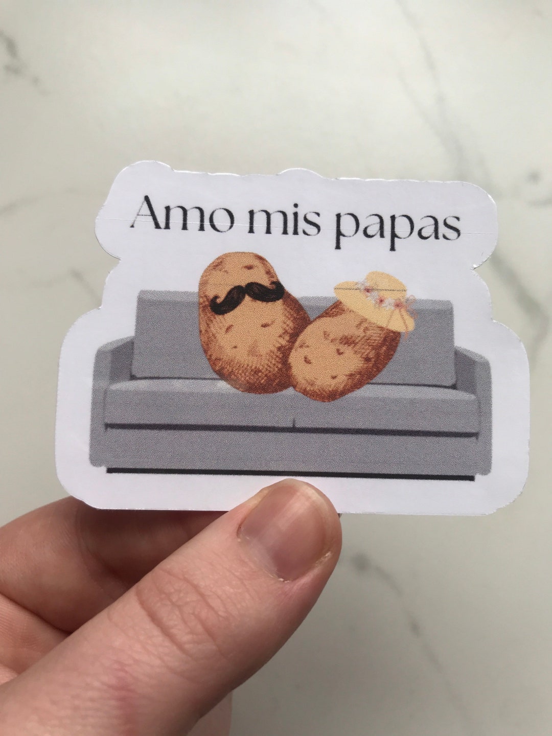 Amos Mi Papas Spanish Joke Sticker - Etsy