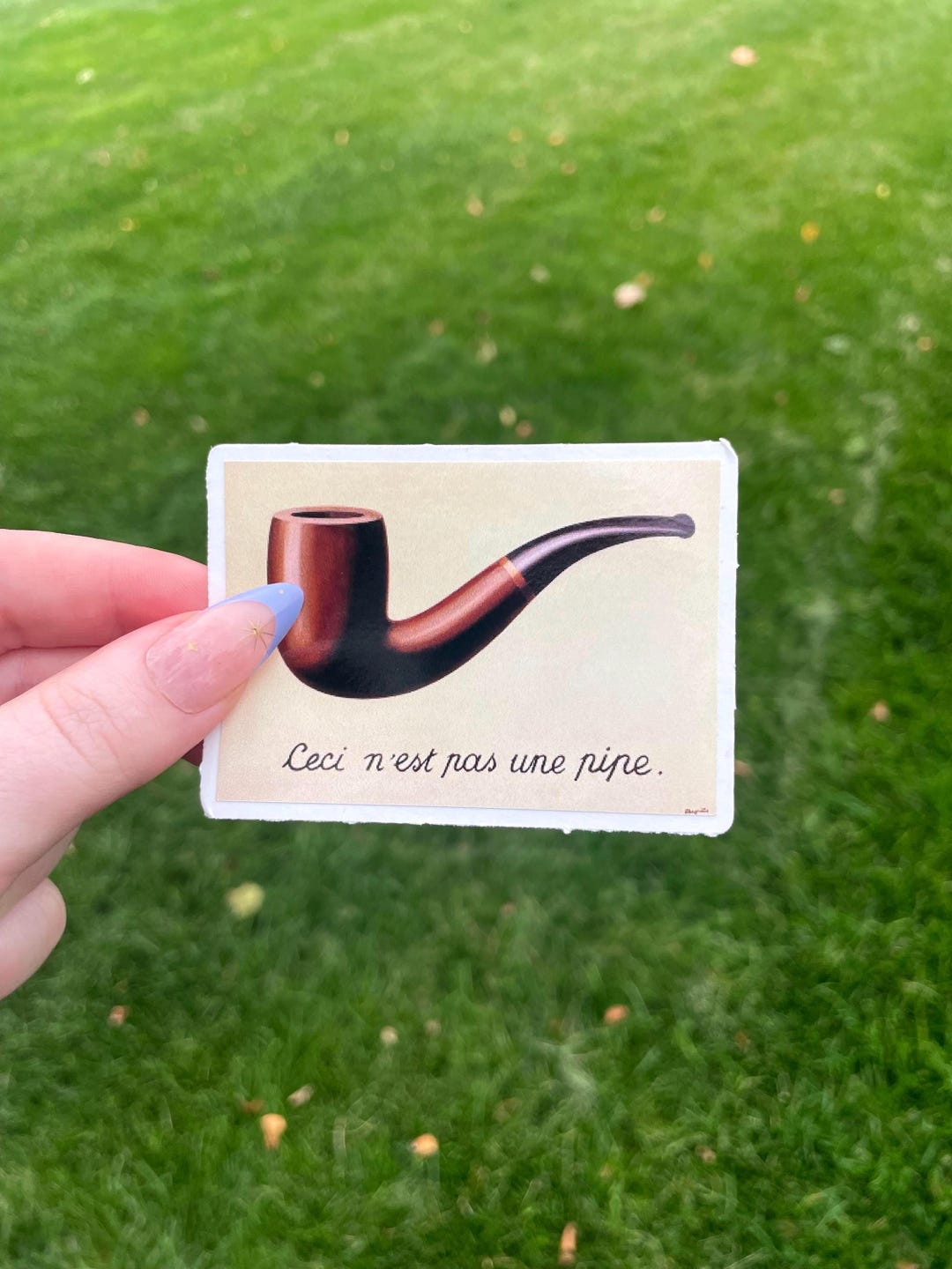 The Treachery of Images "this is Not a Pipe" Sticker - Surrealism Art ...