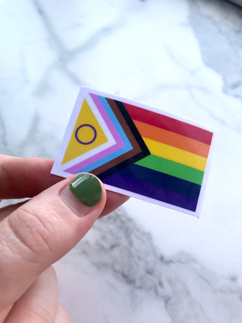 LGBTQIA Flag Waterproof Vinyl Sticker - Etsy