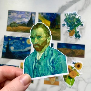 10 Van Gogh Sticker Pack, Famous Paintings - Etsy