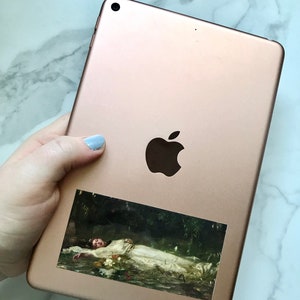 Ophelia Sticker, Waterproof Vinyl Sticker, Preraphaelite Art by ...