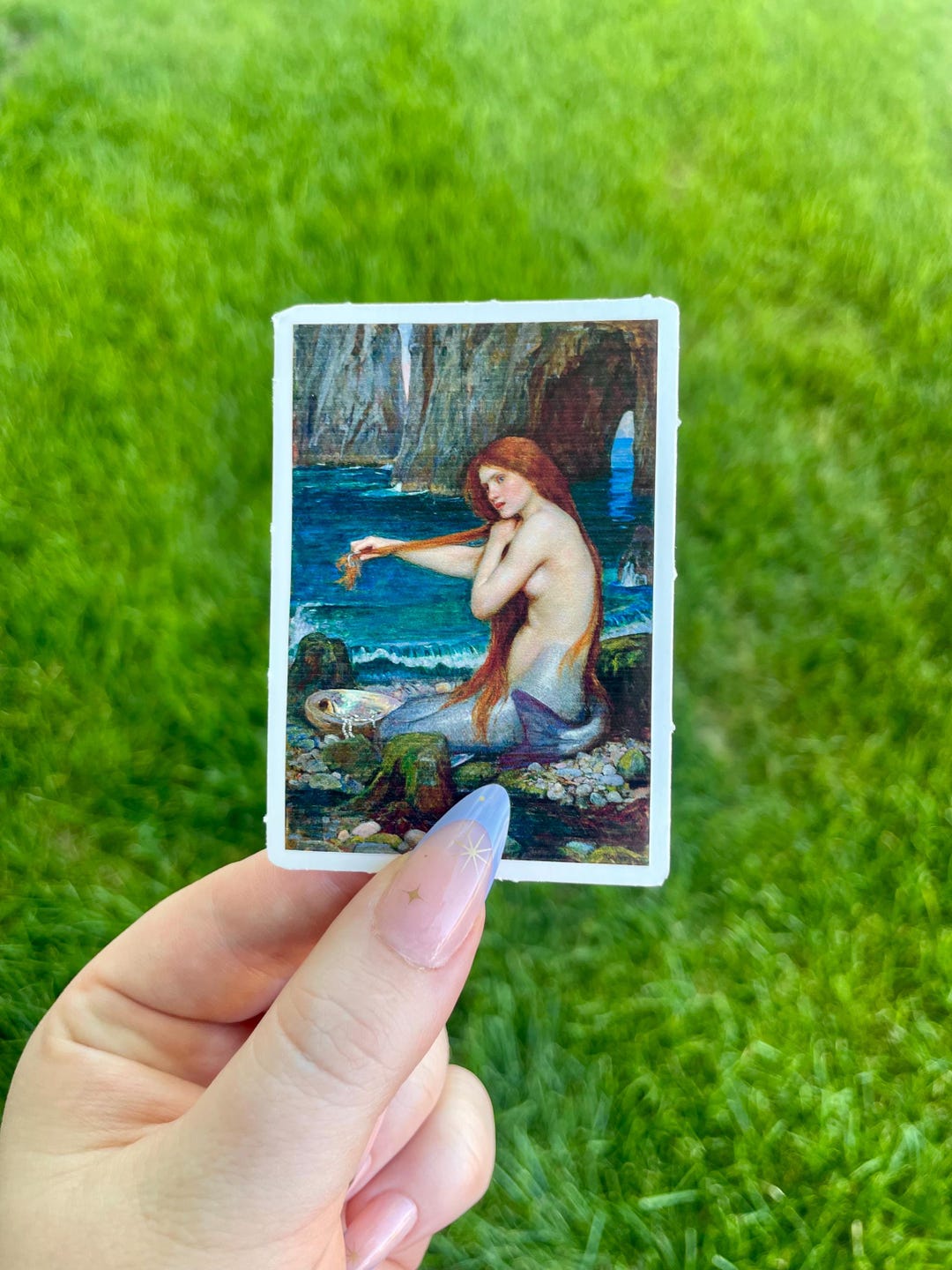 A Mermaid, Waterproof Vinyl Sticker, Pre-raphaelite Painting by John ...