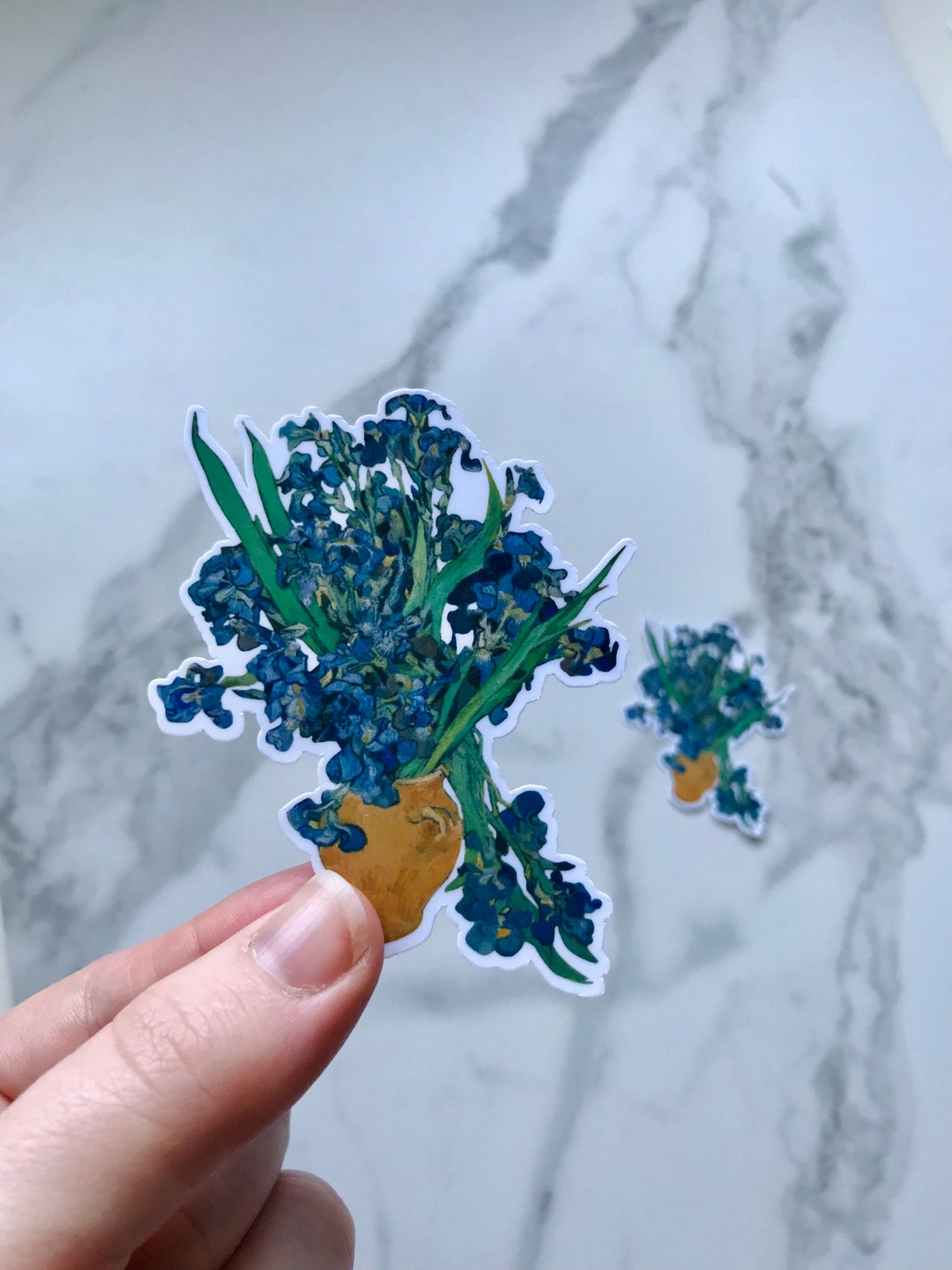 Irises by Van Gogh, Waterproof Vinyl Sticker, Vincent Van Gogh Sticker ...