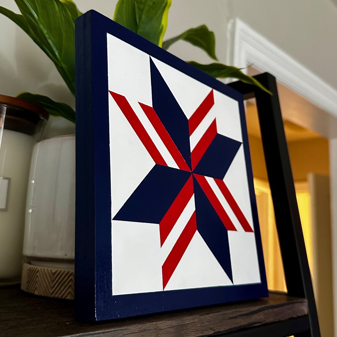 Mini Barn Quilt - 8x8 Inch - Solid Wood - Americana - Etsy