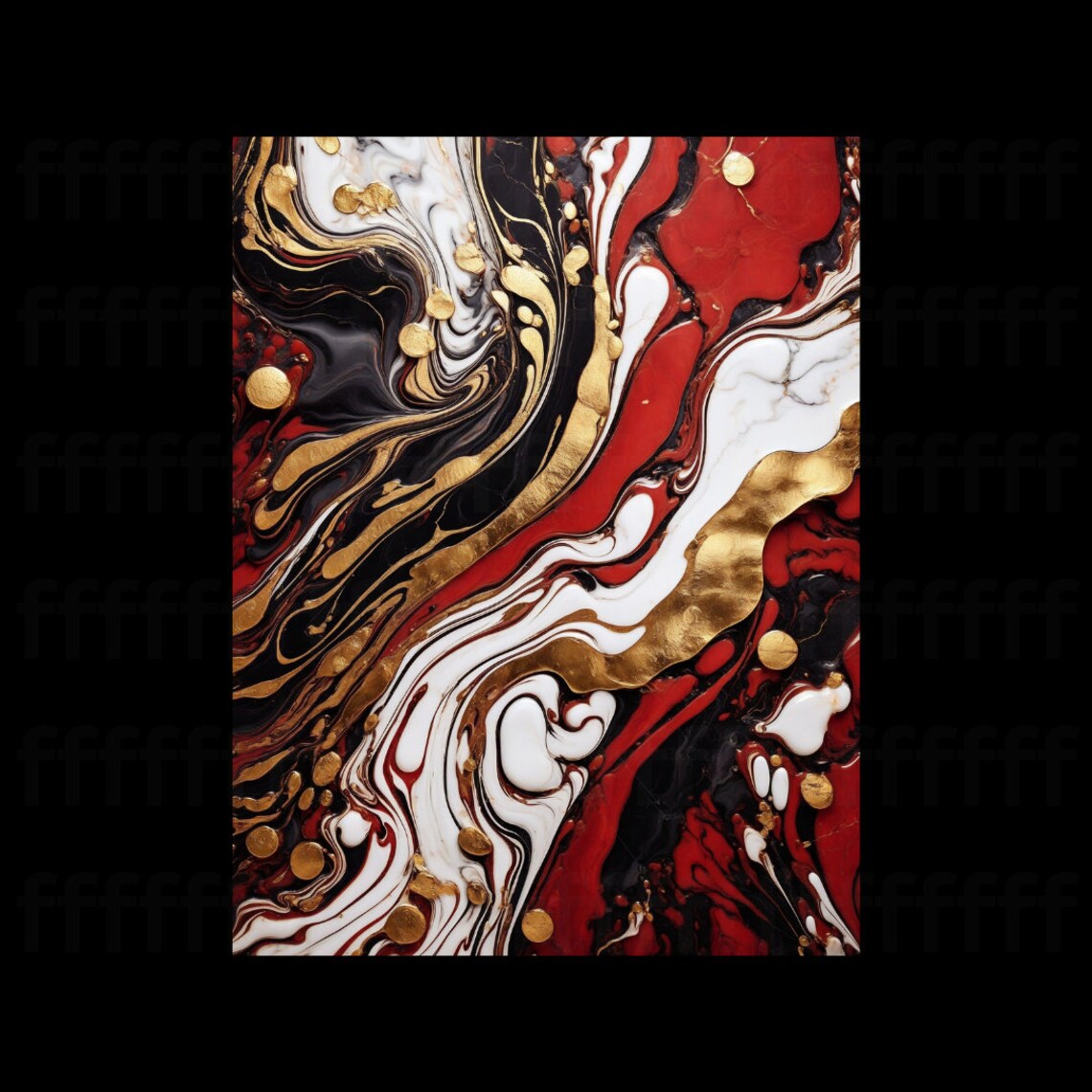 PSD Texture, Red, Black and Gold Marble Texture, Digital Papers, Stone ...