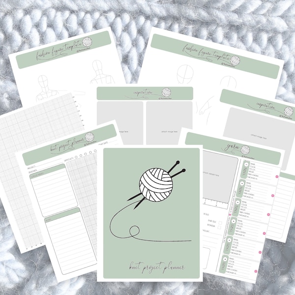 Knitting Planner Printable - Etsy