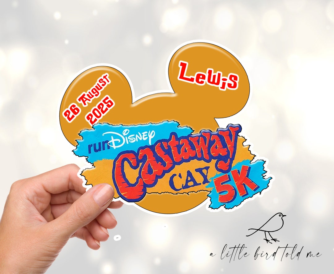 Castaway Cay 5k Run Disney Cruise Line Door Magnet Wish Dream Wonder ...