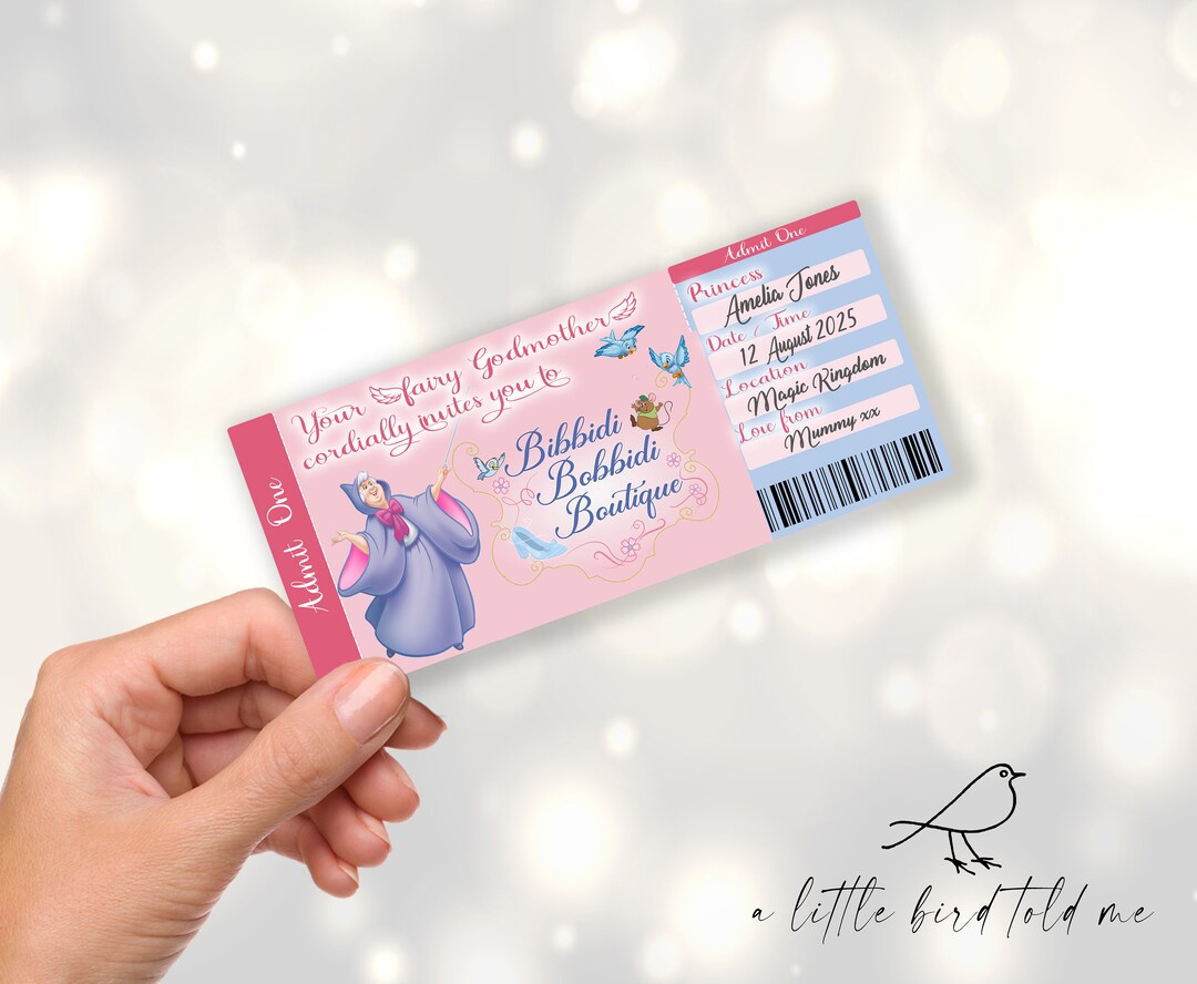 Bibbidi Bobbidi Boutique Reveal Surprise Ticket | Surprise Holiday ...