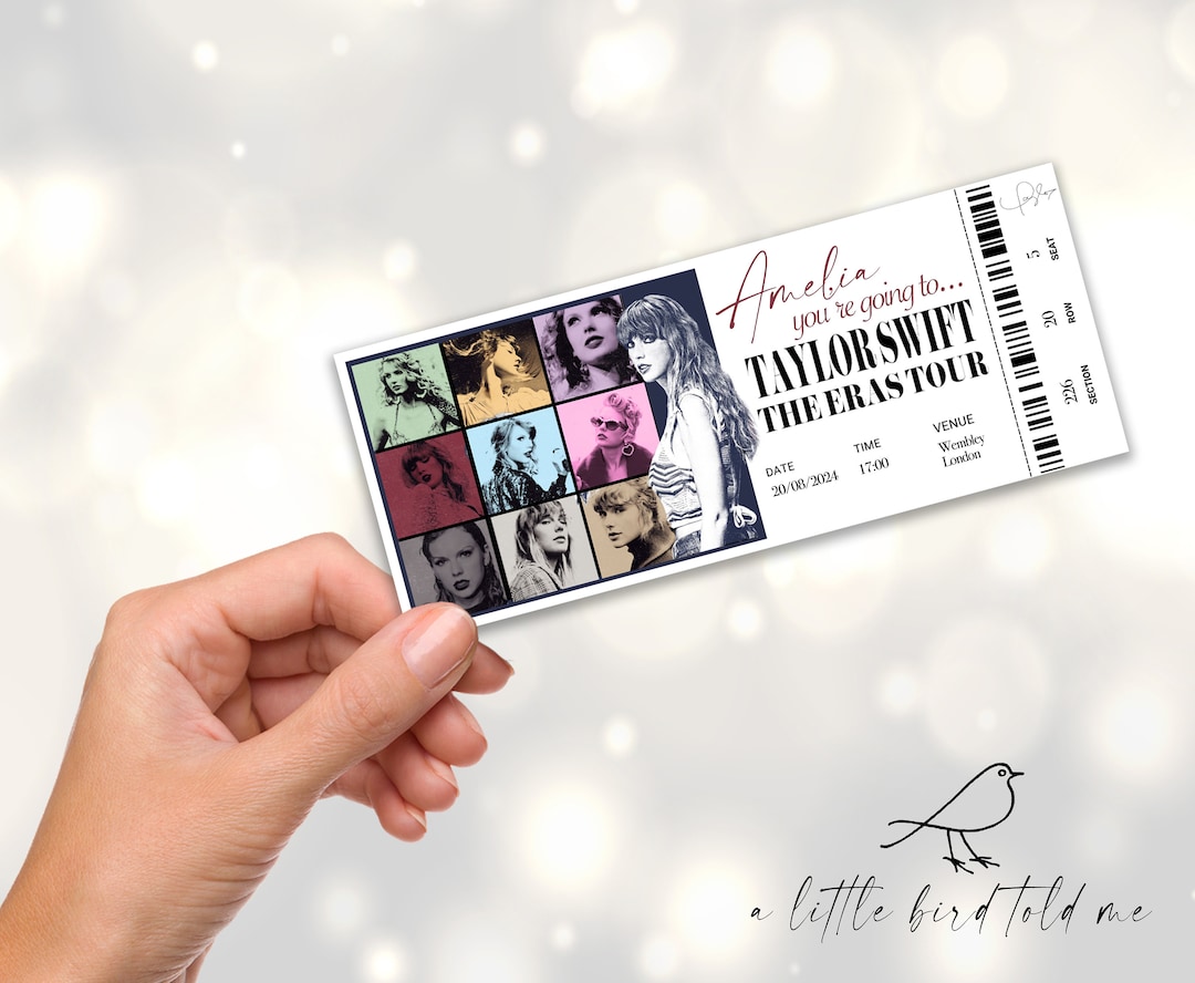 Taylor Swift Eras Tour Concert Reveal Ticket Surprise Reveal ...