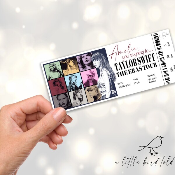 Fake Taylor Ticket - Etsy