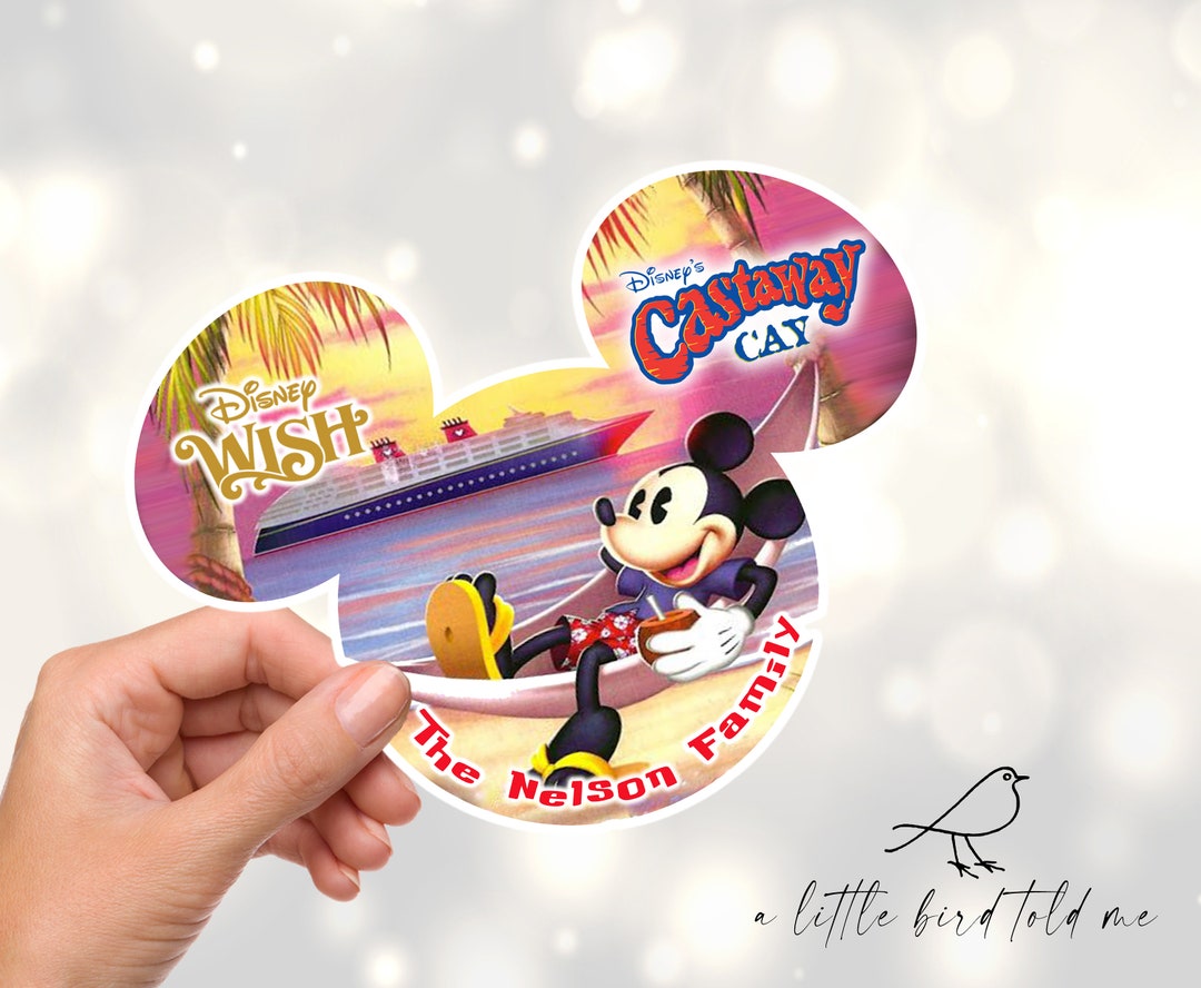 Personalised Castaway Cay Cruise Line Door Magnet Wish Dream Wonder ...