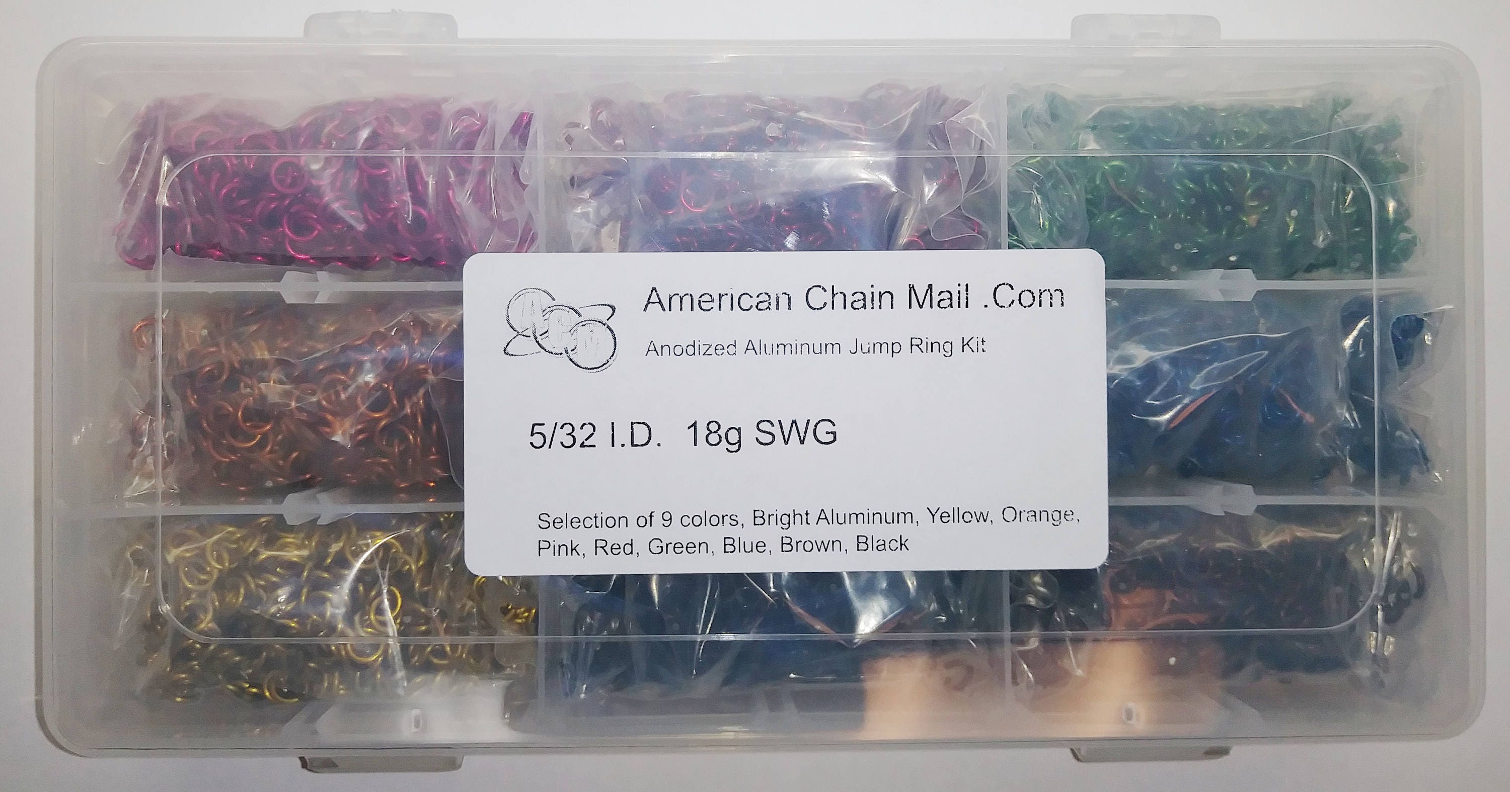 Jeweler Starter Kit JUMP RINGS Anodized Aluminum 5/32 18g American ...