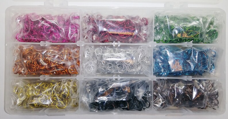 Jeweler Starter Kit JUMP RINGS Anodized Aluminum 1/4 18g American ...