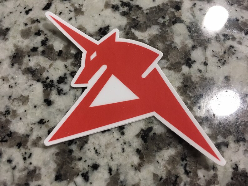 Gundam Decal: Amuro Ray Logo Sticker 2 Pack | Etsy