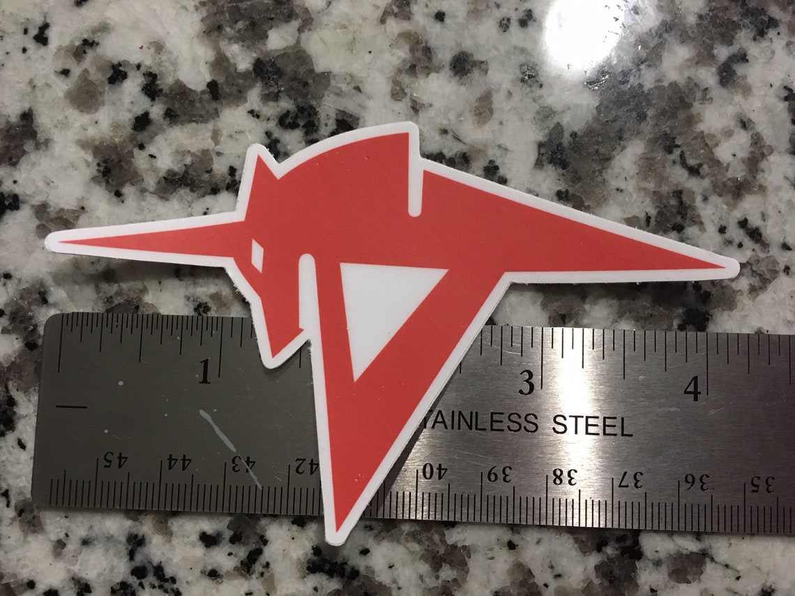 Gundam Decal: Amuro Ray Logo Sticker 2 Pack | Etsy