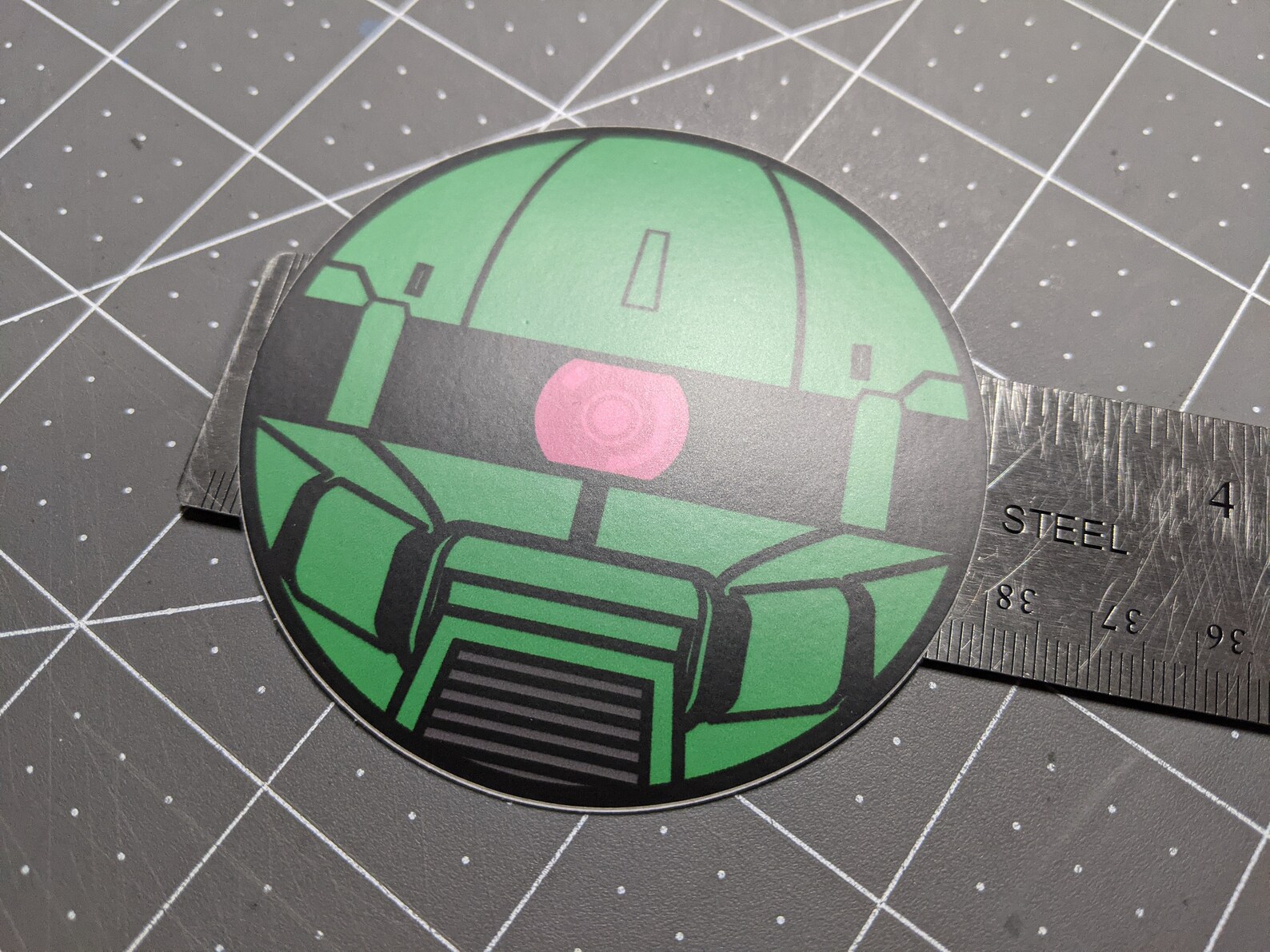 Gundam Sticker Zaku Decal 2 Pack - Etsy