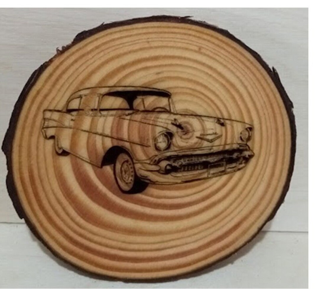 1957 Bel Air Chevrolet 6 Piece Custom Coaster Set With Holder - Etsy