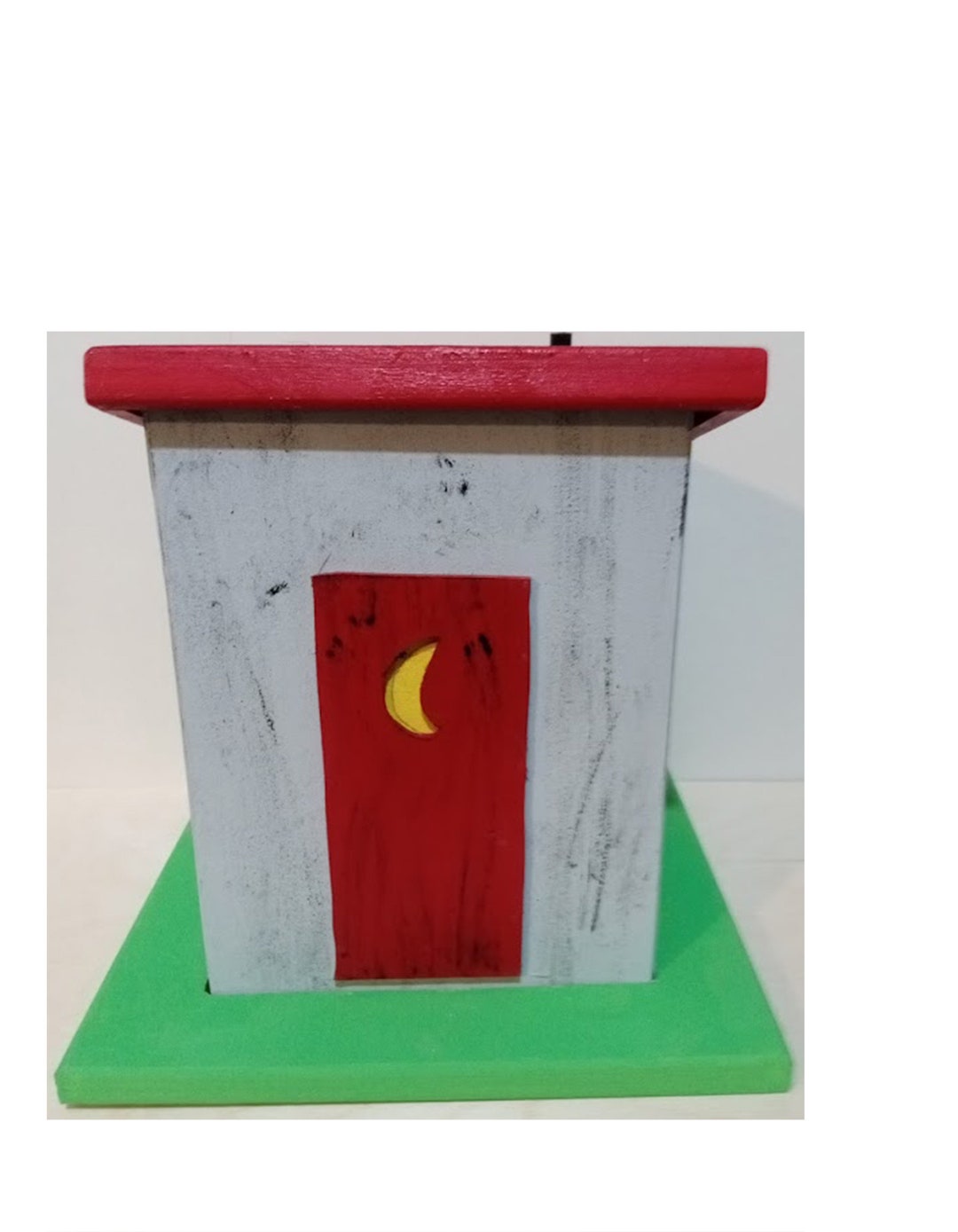Exploding Wooden Outhouse Handcrafted and Hand Painted - Etsy