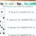 Printable Thankful Game, Gratefulness Activity, Family Conversations ...