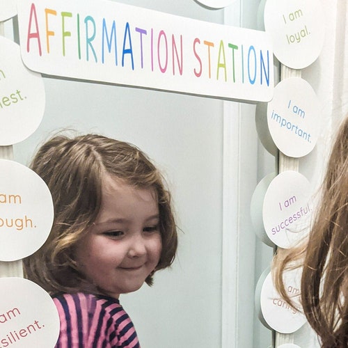 Positive Affirmation Station Affirmation Mirror Printable - Etsy
