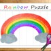 Rainbow Puzzle, Printable Game, Weather Activity for Kids, Indoor ...