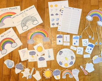 Preschool Weather Themed Movement Based Yoga Activity Bundle - Etsy