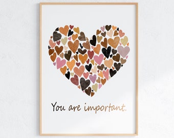 Positive Affirmations Printable Art Classroom Wall Poster | Etsy